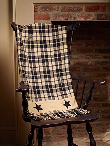 Black Farmhouse Star Throw, 50x60-Inch
