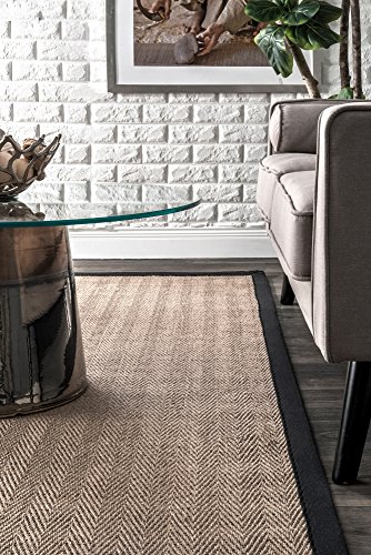 nuLOOM Lauren Casual Solid Area Rug, 3' x 5', Black