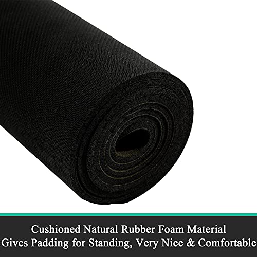 Pauwer Farmhouse Laundry Room Rugs Runner 20"x48" Non Slip Waterproof Laundry Mats Kitchen Floor Carpet Durable Cushioned Natural Rubber Foam Area Rug for Laundry Room Kitchen