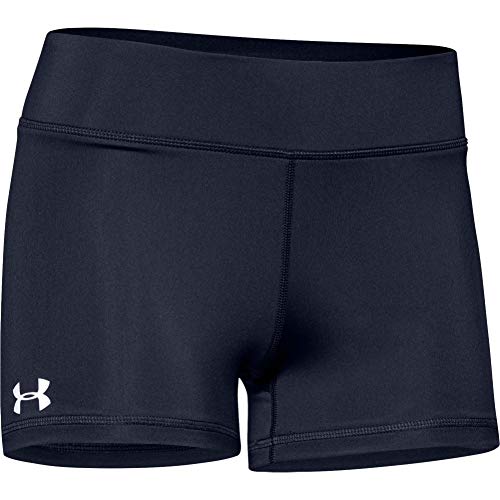 Under Armour Women's Team Shorty 3 , Midnight Navy (410)/White , Medium
