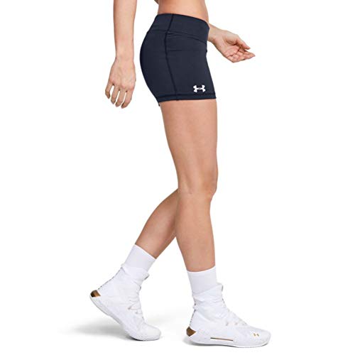 Under Armour Women's Team Shorty 3 , Midnight Navy (410)/White , Medium