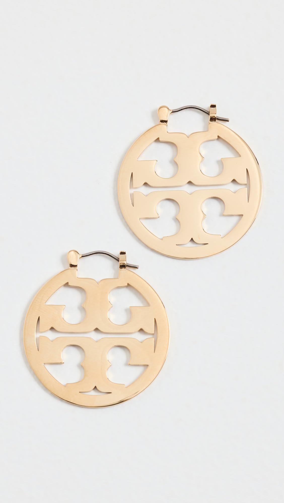 Tory Burch Women's Small Miller Hoop Earrings, Tory Gold, One Size