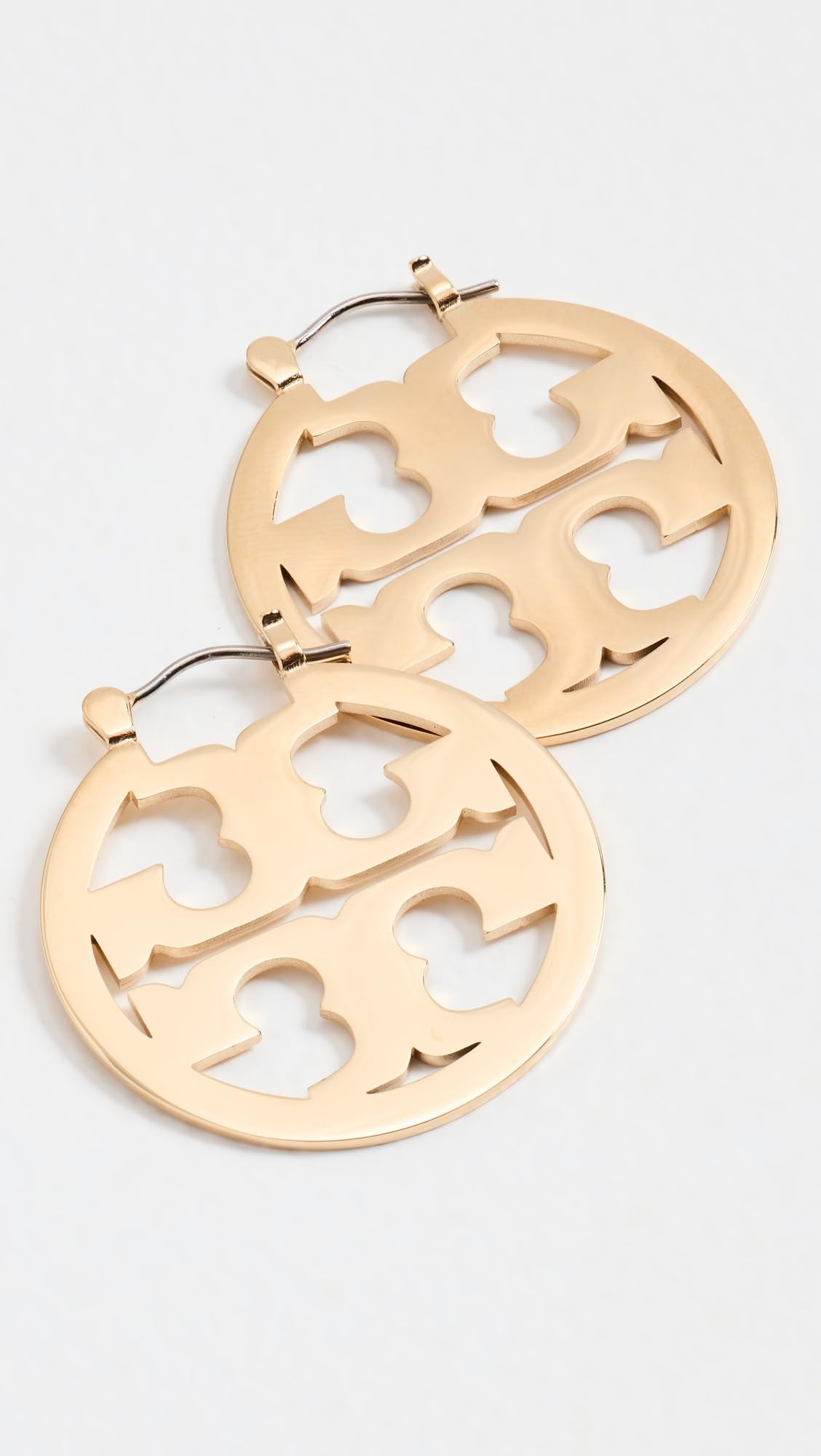 Tory Burch Women's Small Miller Hoop Earrings, Tory Gold, One Size