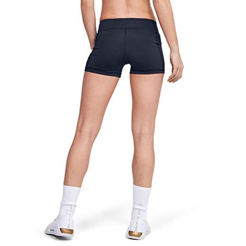 Under Armour Women's Team Shorty 3 , Midnight Navy (410)/White , Medium