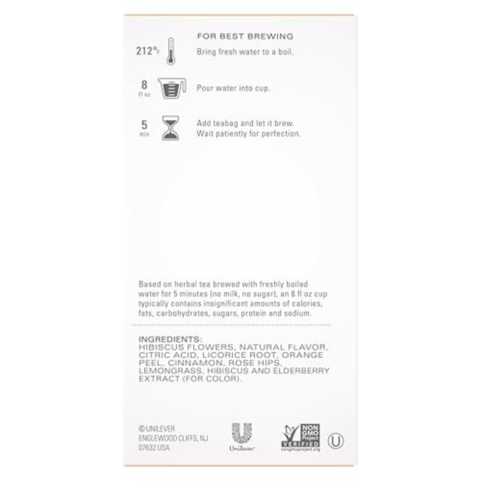 TAZO Iced Tea Bags, Passion Herbal Tea, Caffeine Free, 20 Tea Bags (Pack of 6)