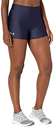 Under Armour Women's Team Shorty 3 , Midnight Navy (410)/White , Medium