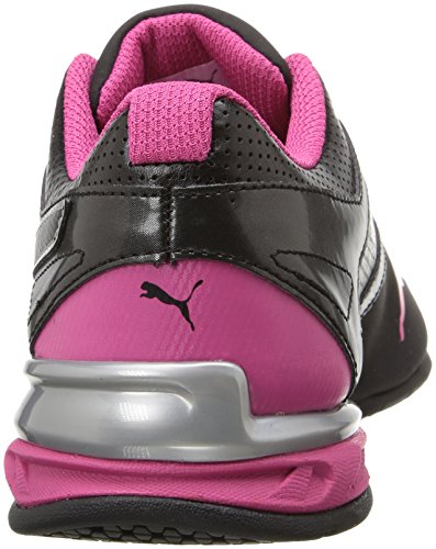 PUMA Women's 6 WN`S FM Shoes, Puma Black/Puma Silver/Beetroot Purple, 9 M