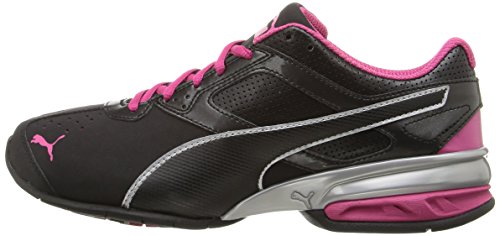 PUMA Women's 6 WN`S FM Shoes, Puma Black/Puma Silver/Beetroot Purple, 9 M