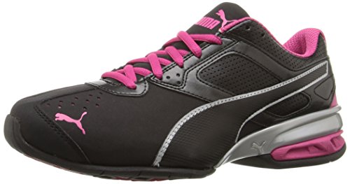 PUMA Women's 6 WN`S FM Shoes, Puma Black/Puma Silver/Beetroot Purple, 9 M