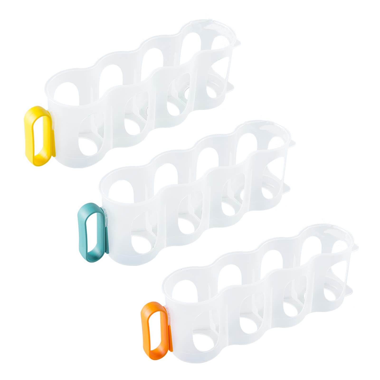 NYCHKA Portable Soda Can Organizer for Refrigerator Shelves, Beer Can Racks, Refrigerator Storage Sliders (3-Pack) 1