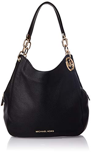 Michael Kors LG Chain Shldr Dead, Black
