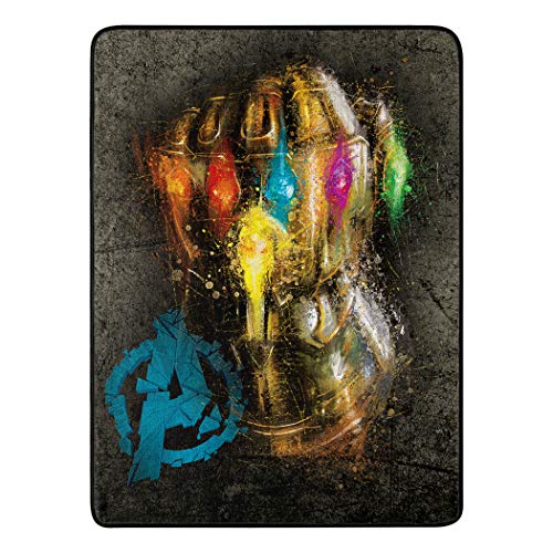 Northwest Micro Raschel Throw Blanket, 46" x 60", Gauntlet
