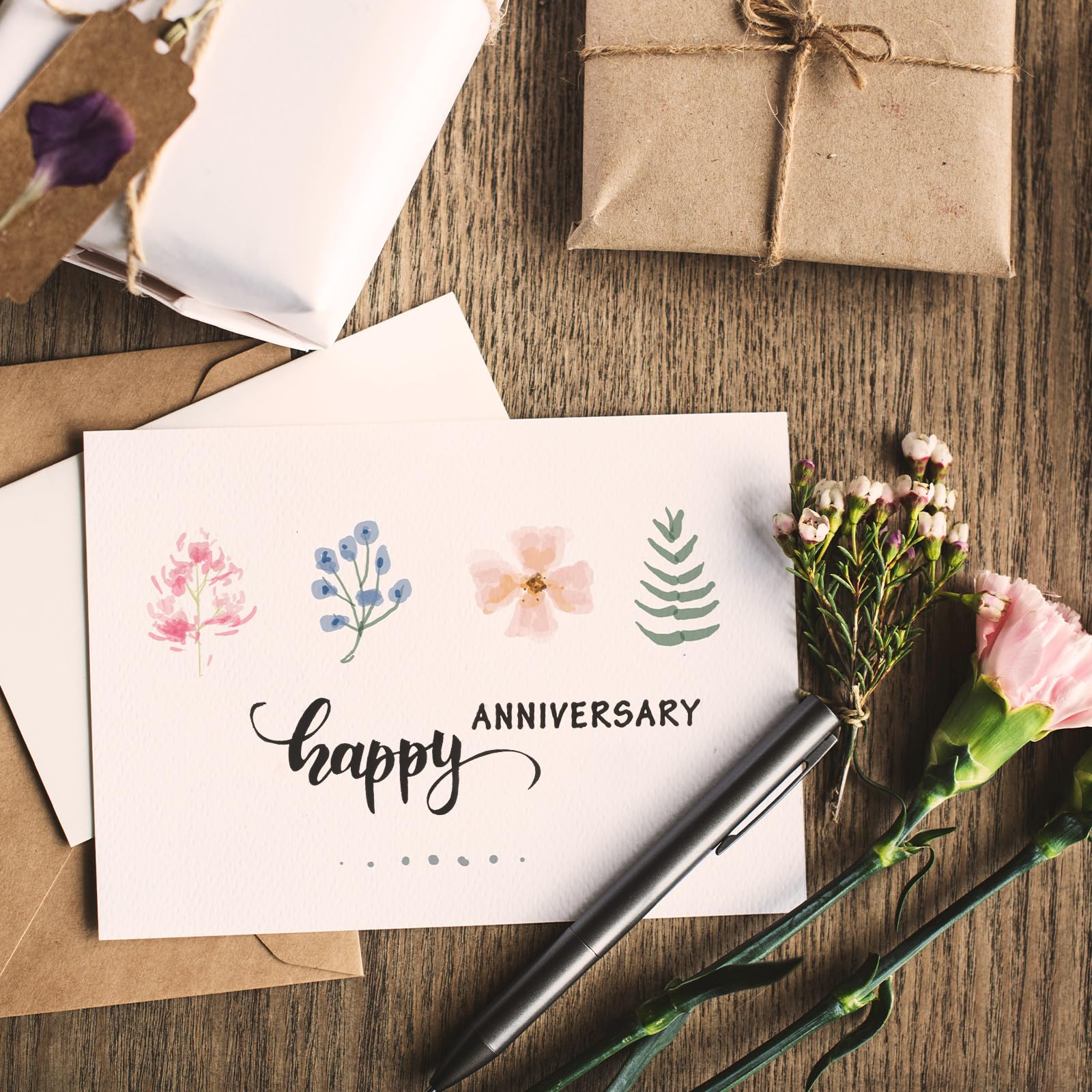 4 Sheets Words Clear Stamp Silicone Stamp Cards with Sentiments, Greeting Words Pattern for Thanksgiving Christmas Holiday Card Making and DIY Scrapbooking Journaling