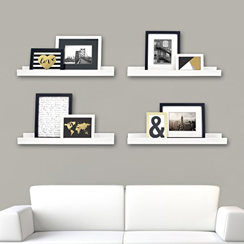 Kiera Grace Modern Frame, 23-Inch by 4-Inch, White