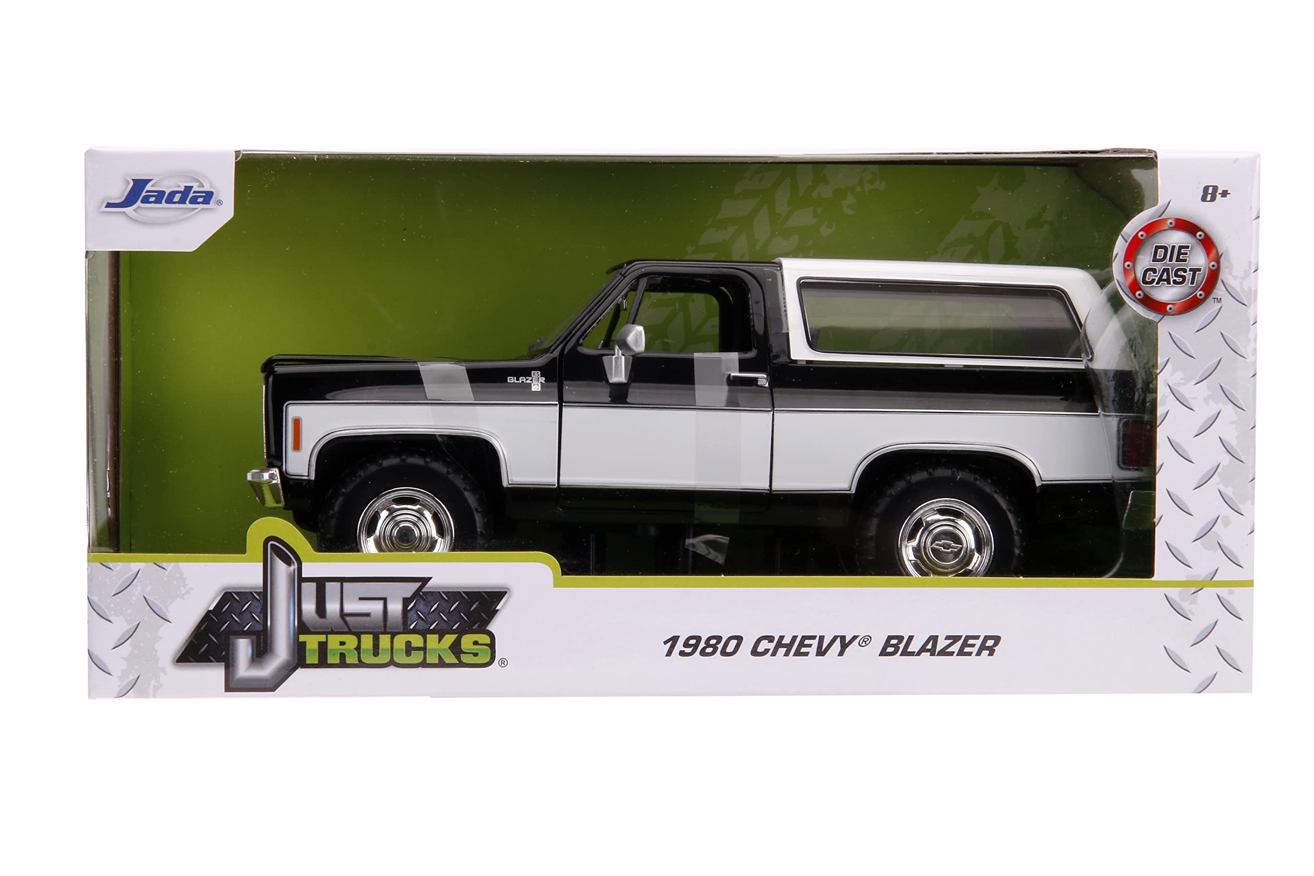 Jada Toys 1980 Chevy Blazer K5 Black/White 1:24 Die - Cast Vehicle