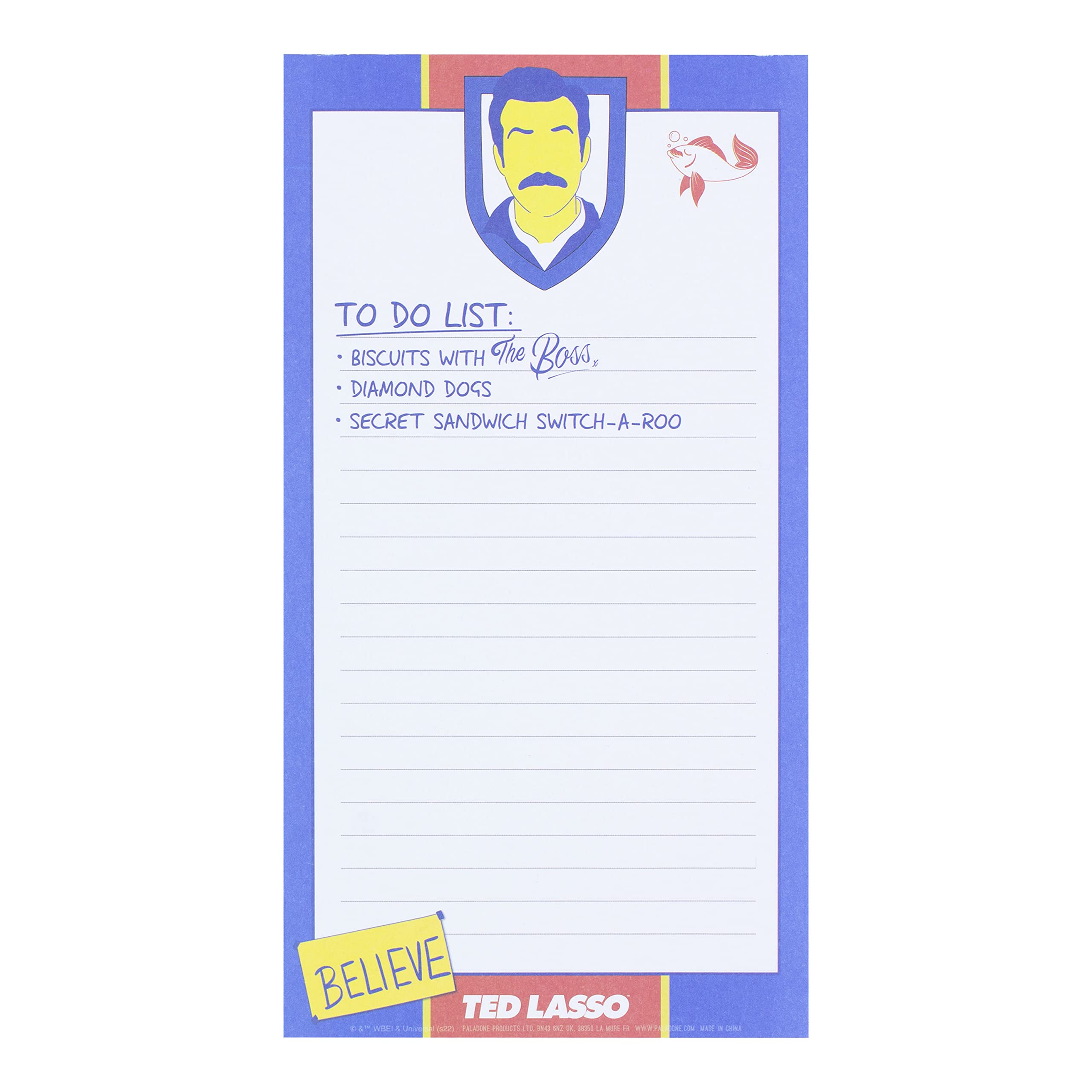 Paladone Ted Lasso Planner, Standard, White