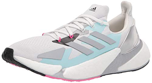 adidas womens X9000L4,Crystal White/Silver,8 M US