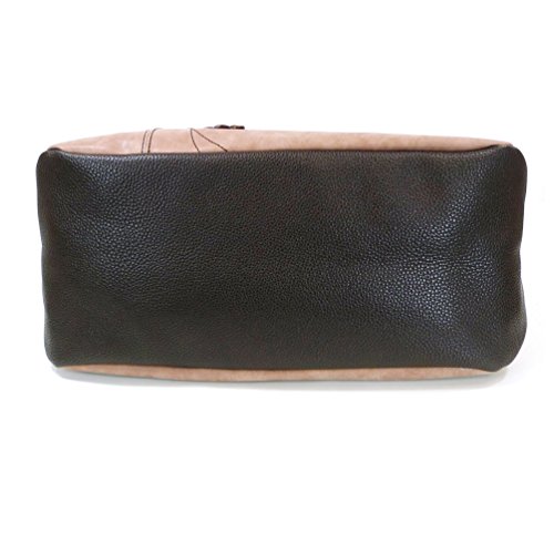 Chala Handbags Dust Rose Shoulder Purse Tote Bag with Dog Key Fob/coin purse (Fox)