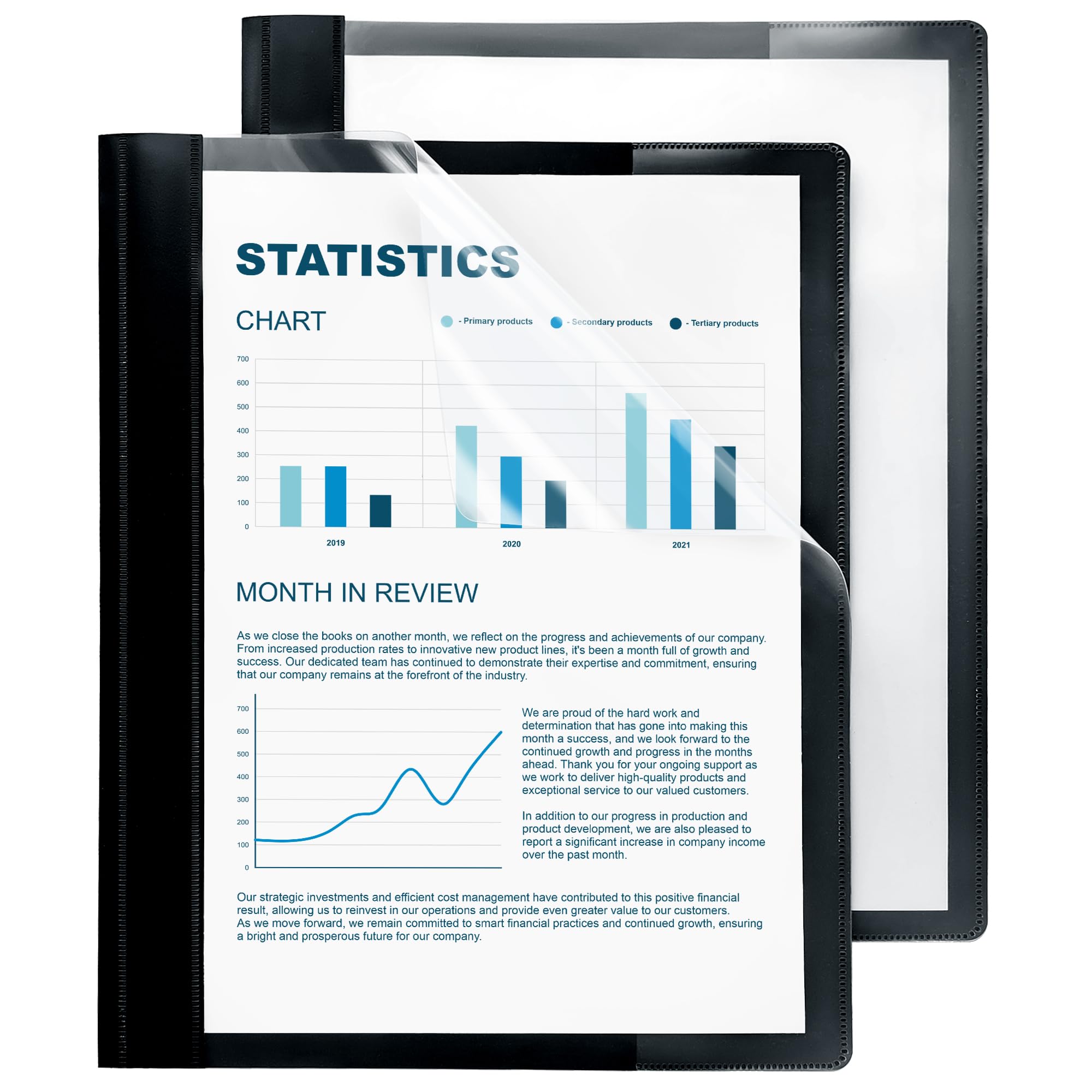 Report Covers Presentation Folders Clear Folder Front Cover (30 Set) - 8.5 x 11 - Portfolio Folder - Resume Portfolio Folder - Premium Clear Report Covers - Clear Folders for Documents Plastic