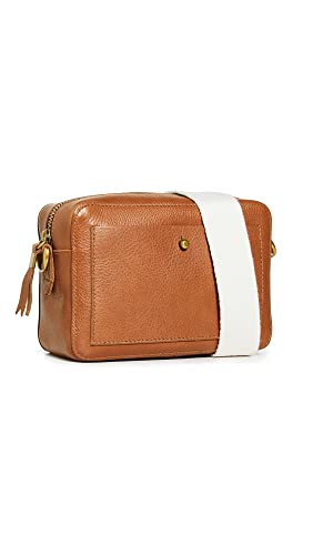 Madewell Women's Transport Camera Bag, English Saddle/Cream Webbing, Tan, One Size