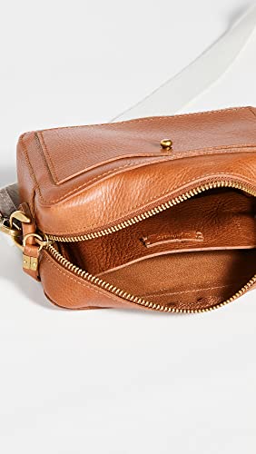 Madewell Women's Transport Camera Bag, English Saddle/Cream Webbing, Tan, One Size