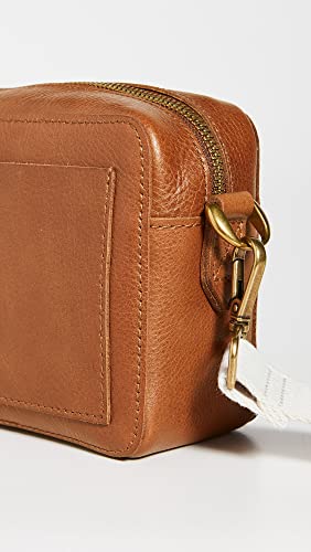 Madewell Women's Transport Camera Bag, English Saddle/Cream Webbing, Tan, One Size