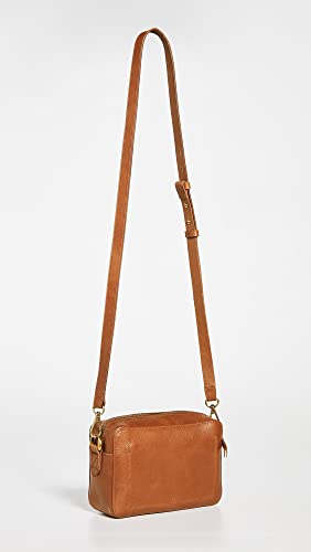Madewell Women's Transport Camera Bag, English Saddle/Cream Webbing, Tan, One Size