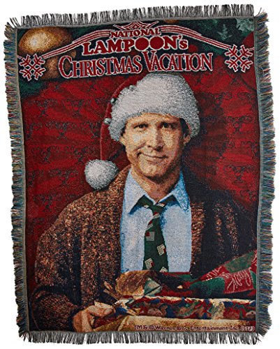 Northwest Warner Brothers National Lampoons' Christmas Vacation, Pile of Gifts Woven Tapestry Throw Blanket, 48" x 60", Multi Color