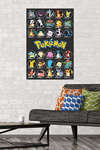 Trends International Pokémon - All Time Favorites Wall Poster, 22.375" x 34", Unframed Version