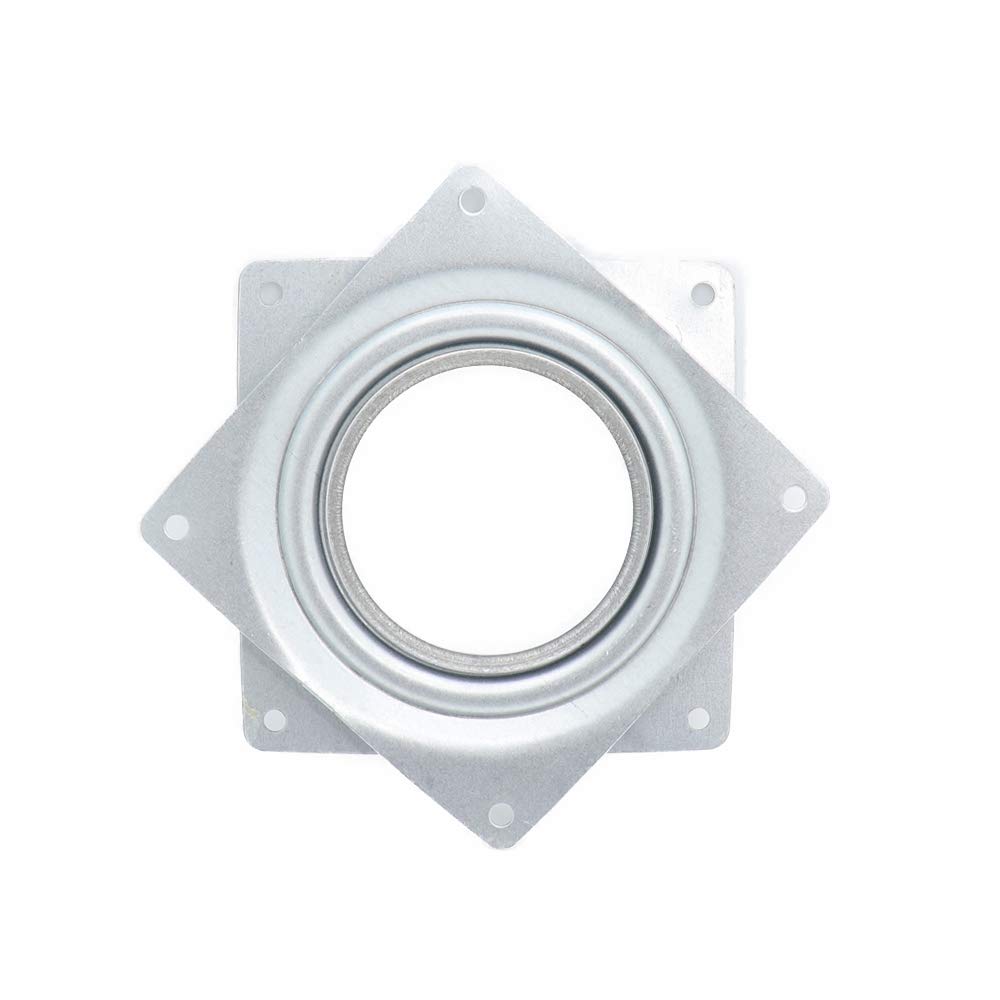 2 Pack 4 Inch Lazy Susan Turntable Bearings Kits ,Rotating Bearing Plate, Spinner Replacement Part, 5/16" Thick for for Display Racks, TV cabinets, Rotating Furniture.