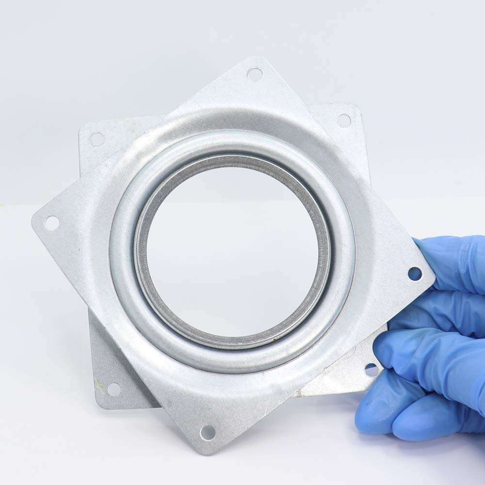 2 Pack 4 Inch Lazy Susan Turntable Bearings Kits ,Rotating Bearing Plate, Spinner Replacement Part, 5/16" Thick for for Display Racks, TV cabinets, Rotating Furniture.