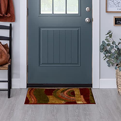 Mohawk Home New Wave Picasso Wine Abstract Accent Area Rug, 1'8"x2'10", Multi