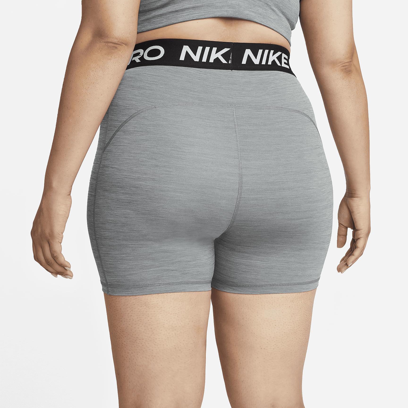 Nike Pro 365 Women's 5" Shorts (Plus Size), Smoke Grey/Heather/Black/Black, 3X