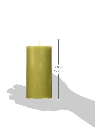 Zest Candle Pillar Candle, 3 by 6-Inch, Sage Green