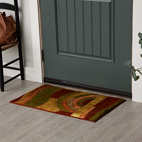 Mohawk Home New Wave Picasso Wine Abstract Accent Area Rug, 1'8"x2'10", Multi