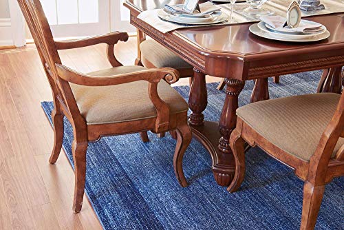 Unique Loom Del Mar Collection Area Rug-Transitional Inspired with Modern Contemporary Design, 3' 3 x 5' 3 Rectangular, Navy Blue/Beige