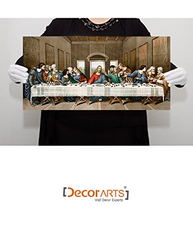 DECORARTS -The Last Supper, Leonardo da Vinci Classic Art Reproductions. Giclee Canvas Prints Wall Art for Home Decor 24x12