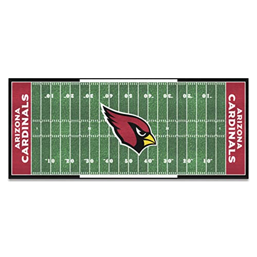 FANMATS - 7343 NFL Arizona Cardinals Nylon Face Football Field Runner 30"x72"