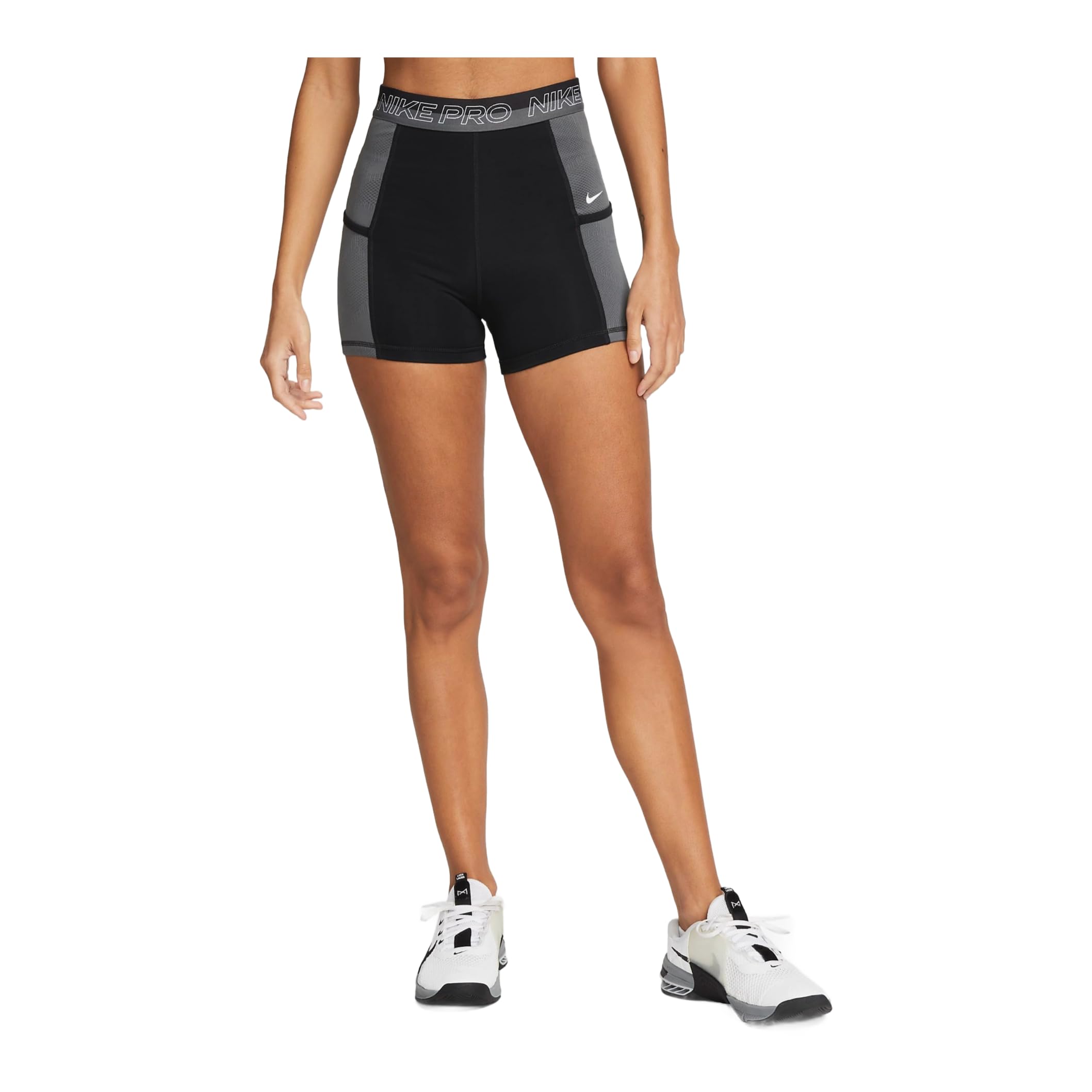 Nike Pro Women's High-Waisted 3" Training Shorts with Pockets (as1, Alpha, m, Regular, Regular)
