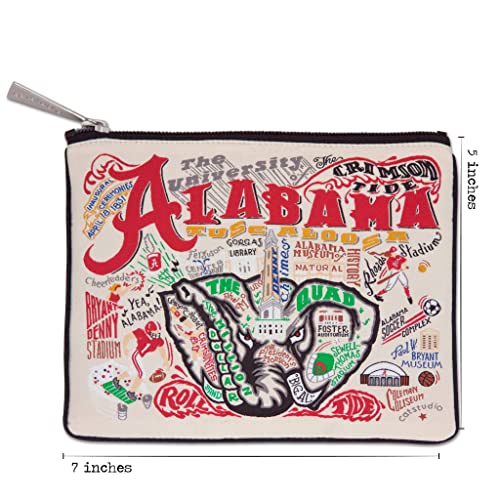 Catstudio University of Alabama Collegiate Zipper Pouch Purse | Holds Your Phone, Coins, Pencils, Makeup, Dog Treats, & Tech Tools