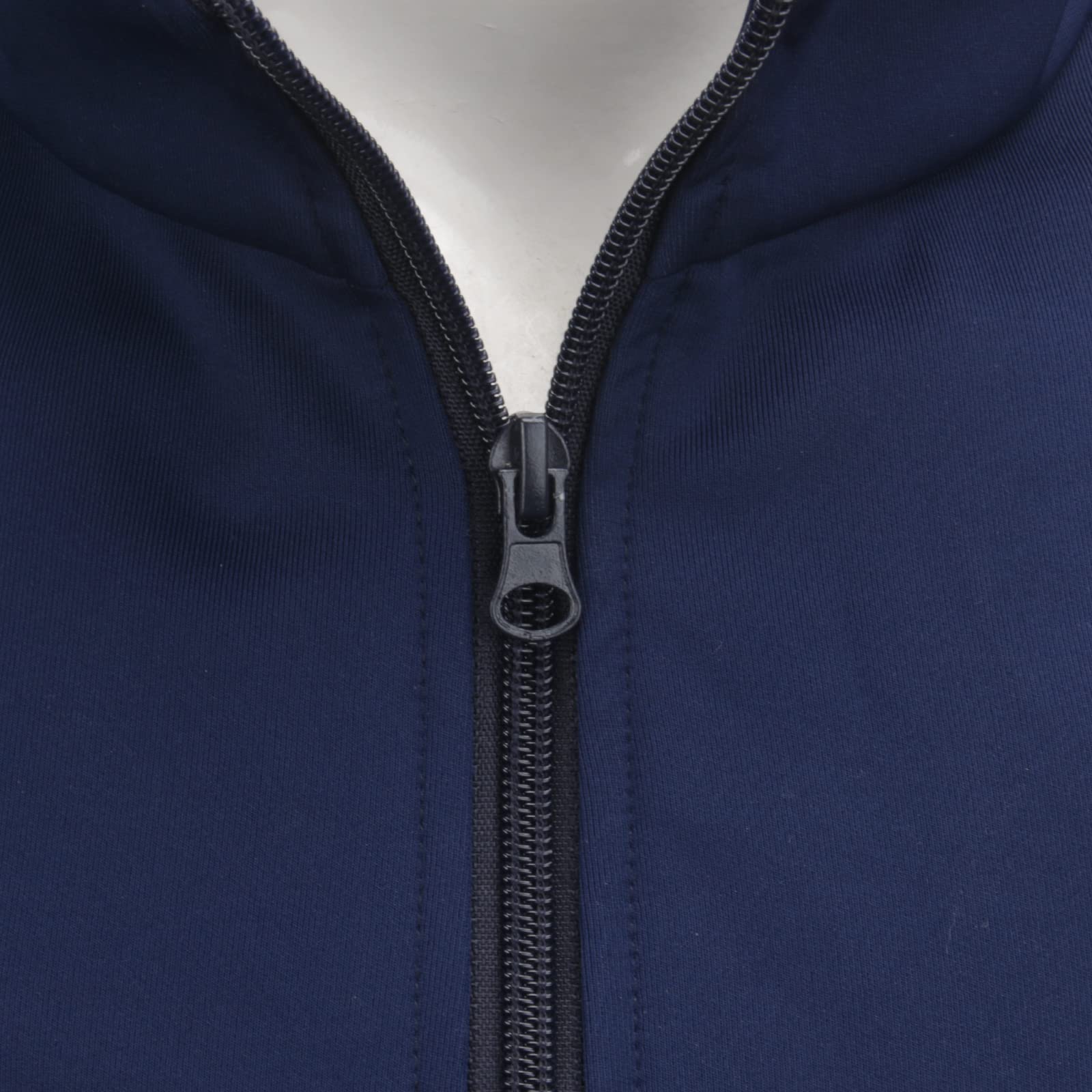 Materuis Football Track Jacket Blue Lightweight Sports Soccer Training Clothes Adult Size (XL)