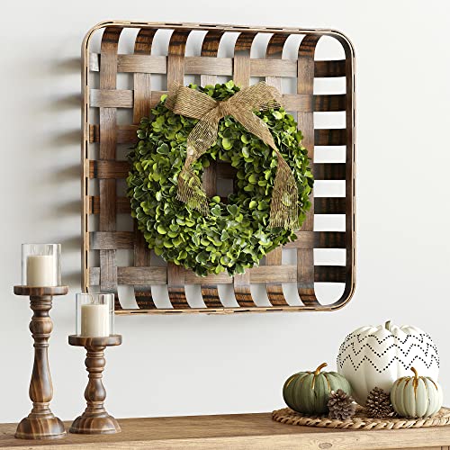 Barnyard Designs Tobacco Baskets Rustic Vintage Farmhouse Nesting Trays, Set of 3
