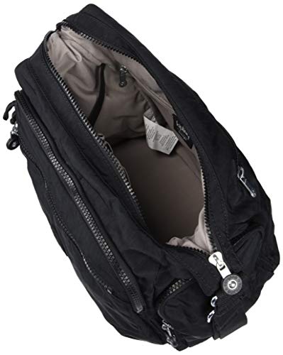 Kipling Women's Gabbie Crossbody, Lightweight Everyday Purse, Casual Shoulder Bag, Black Noir