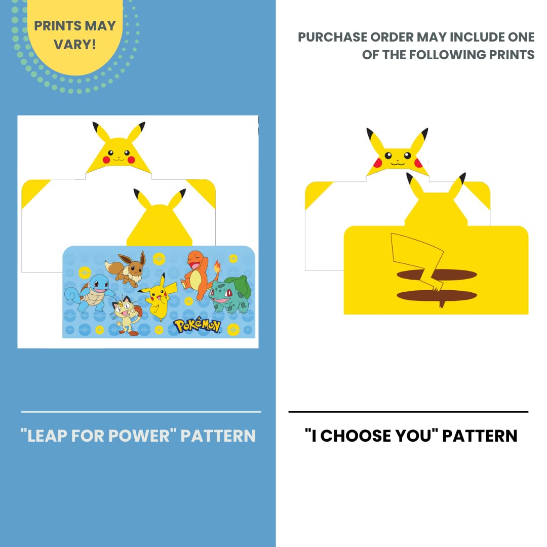 Pokemon Pikachu Bath/Pool/Beach Soft Cotton Terry Hooded Towel Wrap, 24" x 50", By Franco Kids