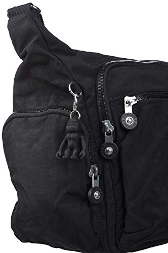 Kipling Women's Gabbie Crossbody, Lightweight Everyday Purse, Casual Shoulder Bag, Black Noir