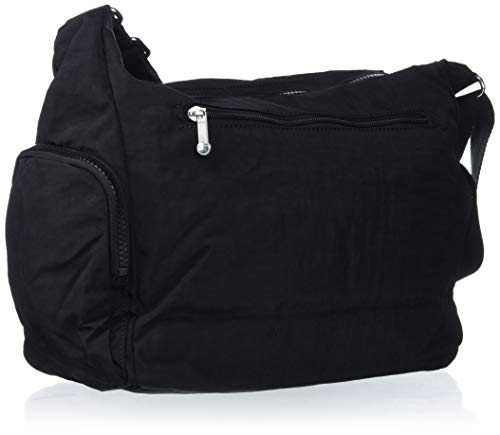 Kipling Women's Gabbie Crossbody, Lightweight Everyday Purse, Casual Shoulder Bag, Black Noir