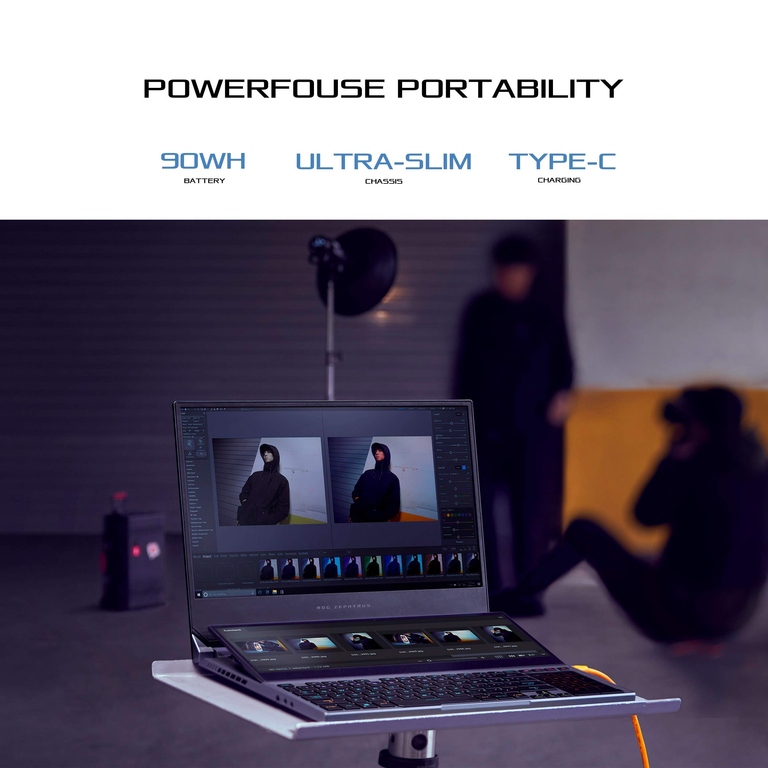 ASUS ROG Zephyrus Duo 15 Gaming Laptop, 15.6β 300Hz IPS Type FHD, NVIDIA GeForce RTX 2070S i7-10875H, 32GB DDR4, 2TB RAID 0 SSD GX550LWS-XS79 (Renewed)