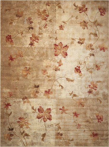 Nourison Somerset Floral Multicolor 7'9" x 10'10" Area-Rug, Easy-Cleaning, Non Shedding, Bed Room, Living Room, Dining Room, Kitchen (8x11)