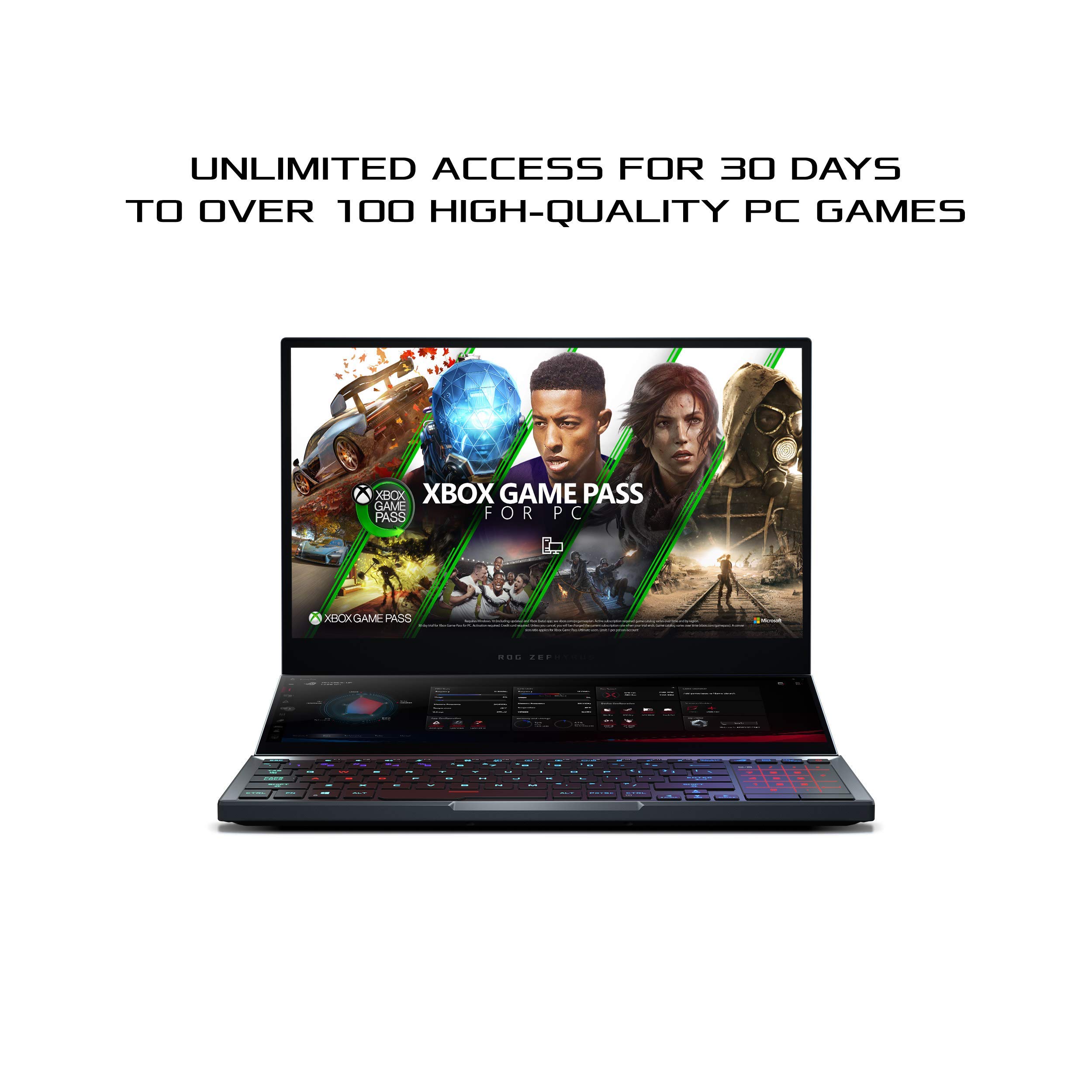 ASUS ROG Zephyrus Duo 15 Gaming Laptop, 15.6β 300Hz IPS Type FHD, NVIDIA GeForce RTX 2070S i7-10875H, 32GB DDR4, 2TB RAID 0 SSD GX550LWS-XS79 (Renewed)