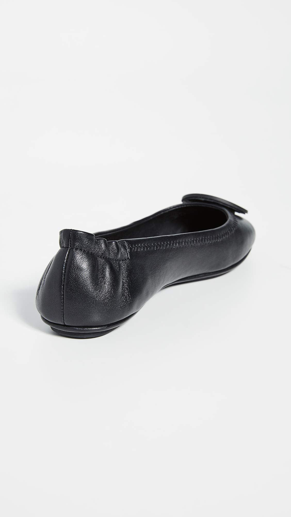 Tory Burch Women's Minnie Travel Ballet Flats, Perfect Black, 6 Medium US
